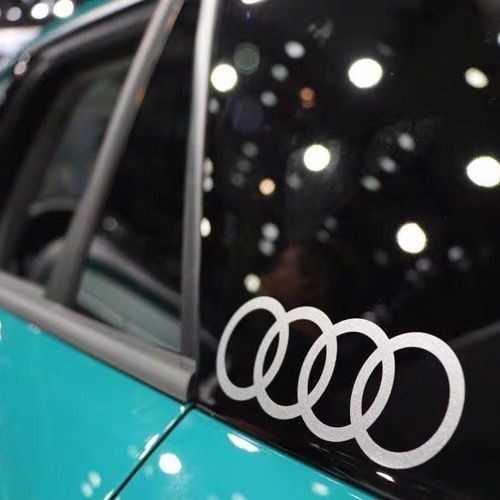 Crazy Grab Audi Car Logo Car Sticker Modified Car Sticker Garland Audi ...