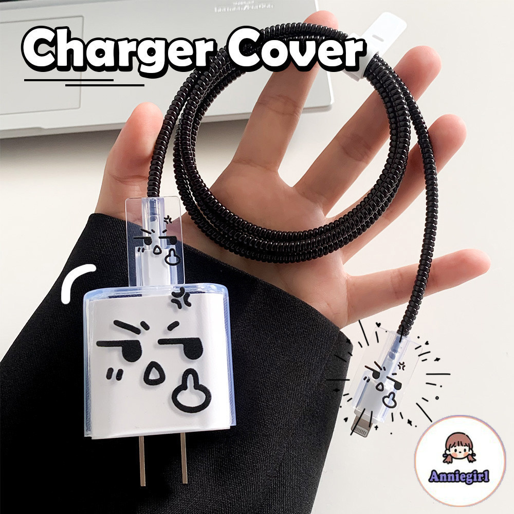 Funny Emoji Clear Adapter Protection Case for Iphone 18W/20W Fast ...