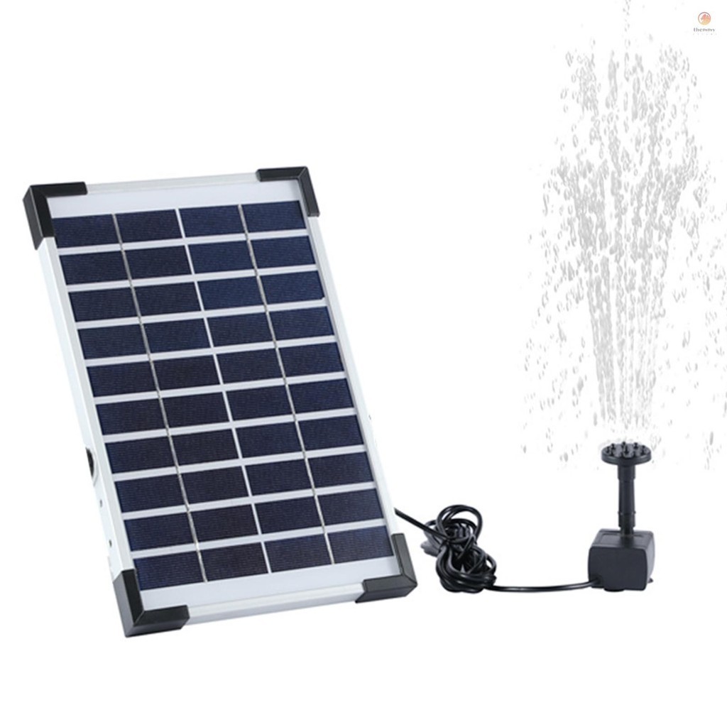 Solar Panel Water Pump with 6pcs Nozzle Kit 5.5W Solar Fountain Pump ...