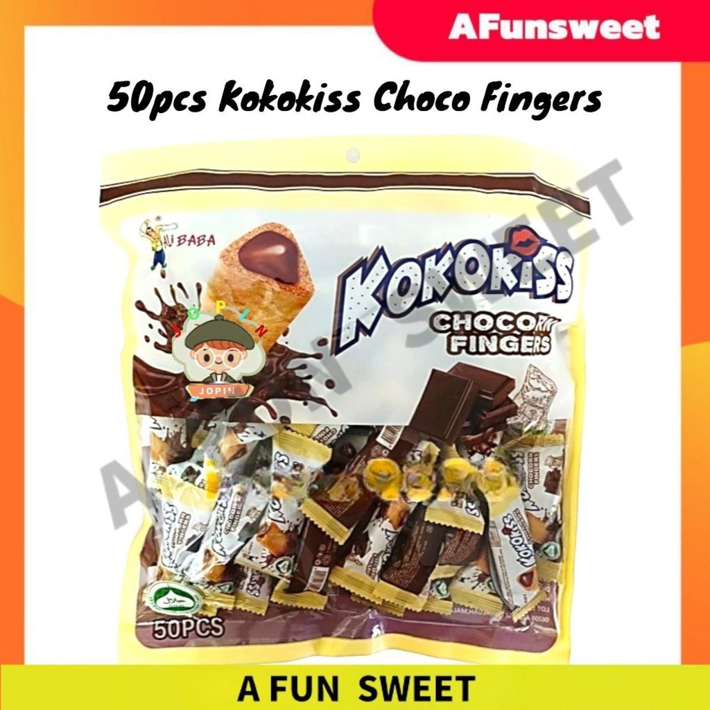50pcs Ali Kokokiss Chocork Fingers small chocolate wafer (plastic ...