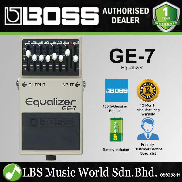 Boss GE-7 Graphic Equalizer Guitar Pedal (GE7 / GE 7) | Shopee Malaysia