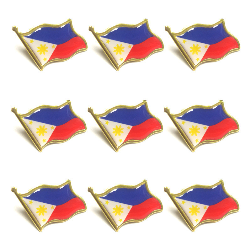 1Pcs Philippines Flag Pin Philippine Brooch World Countries Travel ...