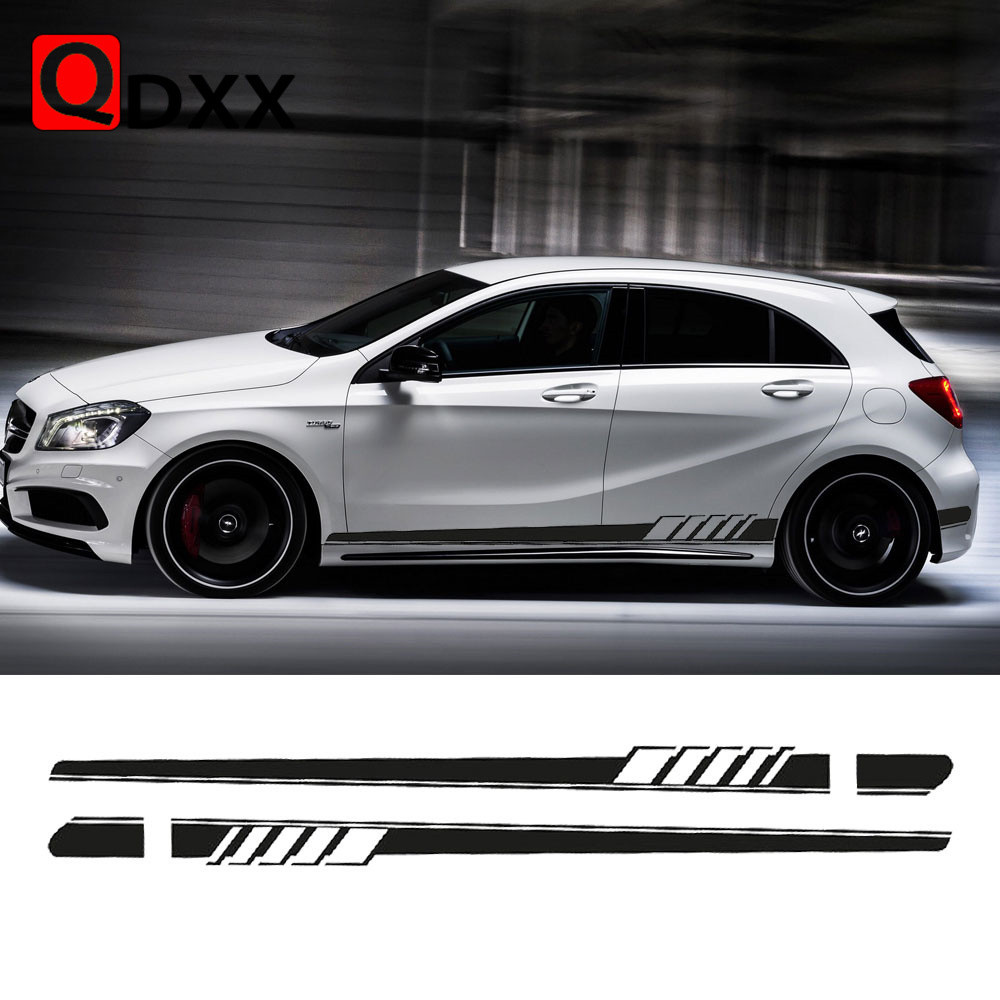 NEW Edition 1 Style Side Skirt Racing Stripe Decal Stickers for ...