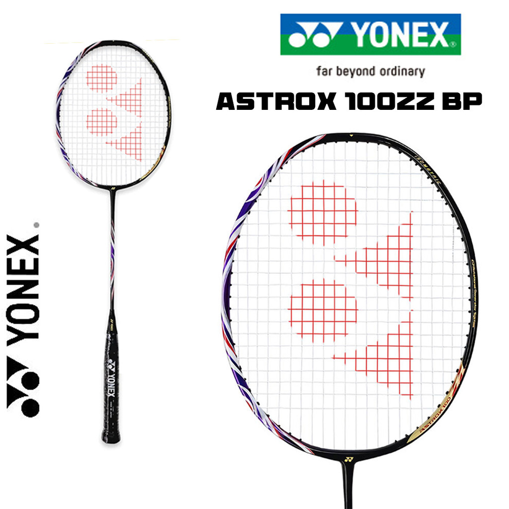YONEX ASTROX 100ZZ BP Racket Badminton Full Carbon Single 4U 25Lbs 154g Buatan Jepun Grip Racket ...