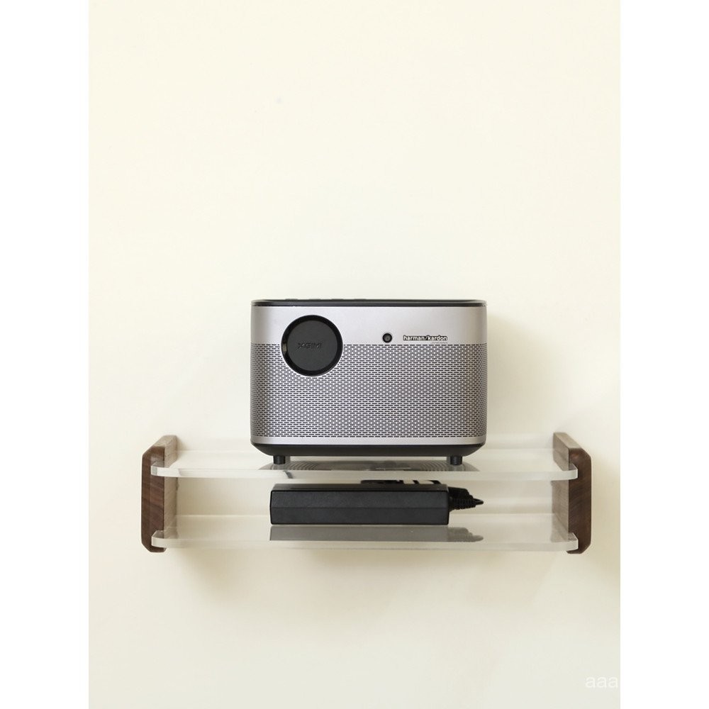 Black Walnut Acrylic Double-Layer Wall-Mounted Projector Rack Bracket ...