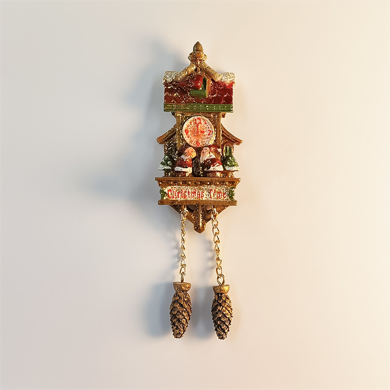 Export Creative Santa Claus Glitter Cuckoo Clock Travel Commemorative ...