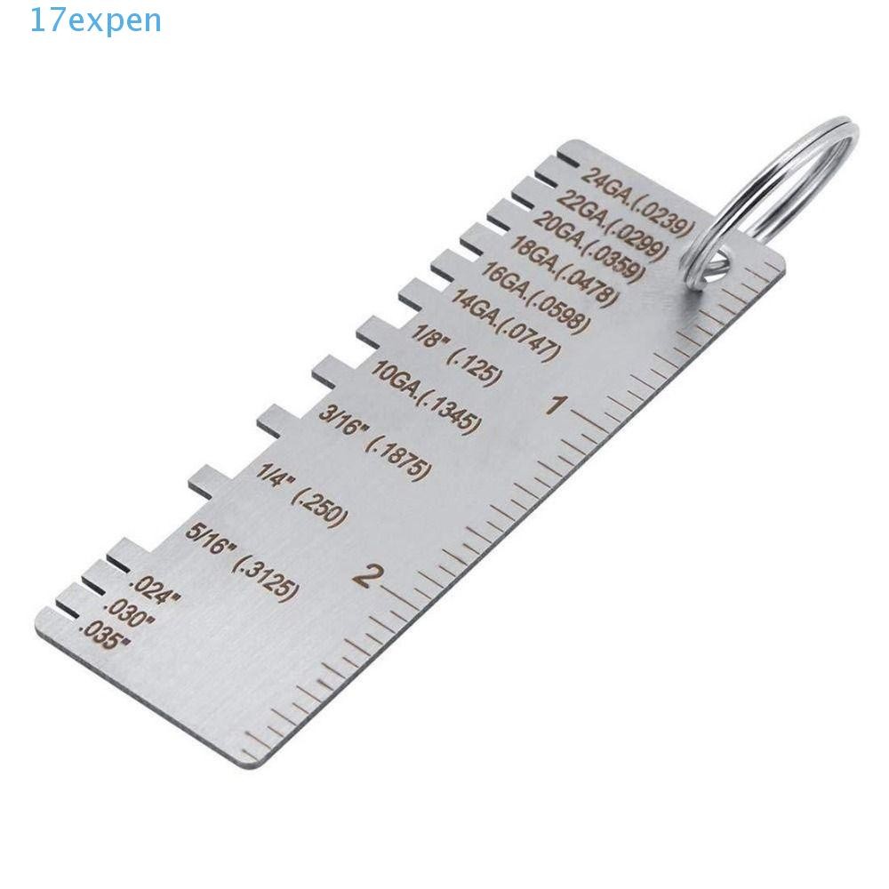 EXPEN Thickness Ruler Gauge Round 0-36 Weld Inspection Gage Thickness ...