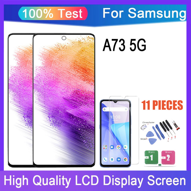 AMOLED/TFT Samsung Galaxy A73 5G LCD Display Touch Screen With Frame ...