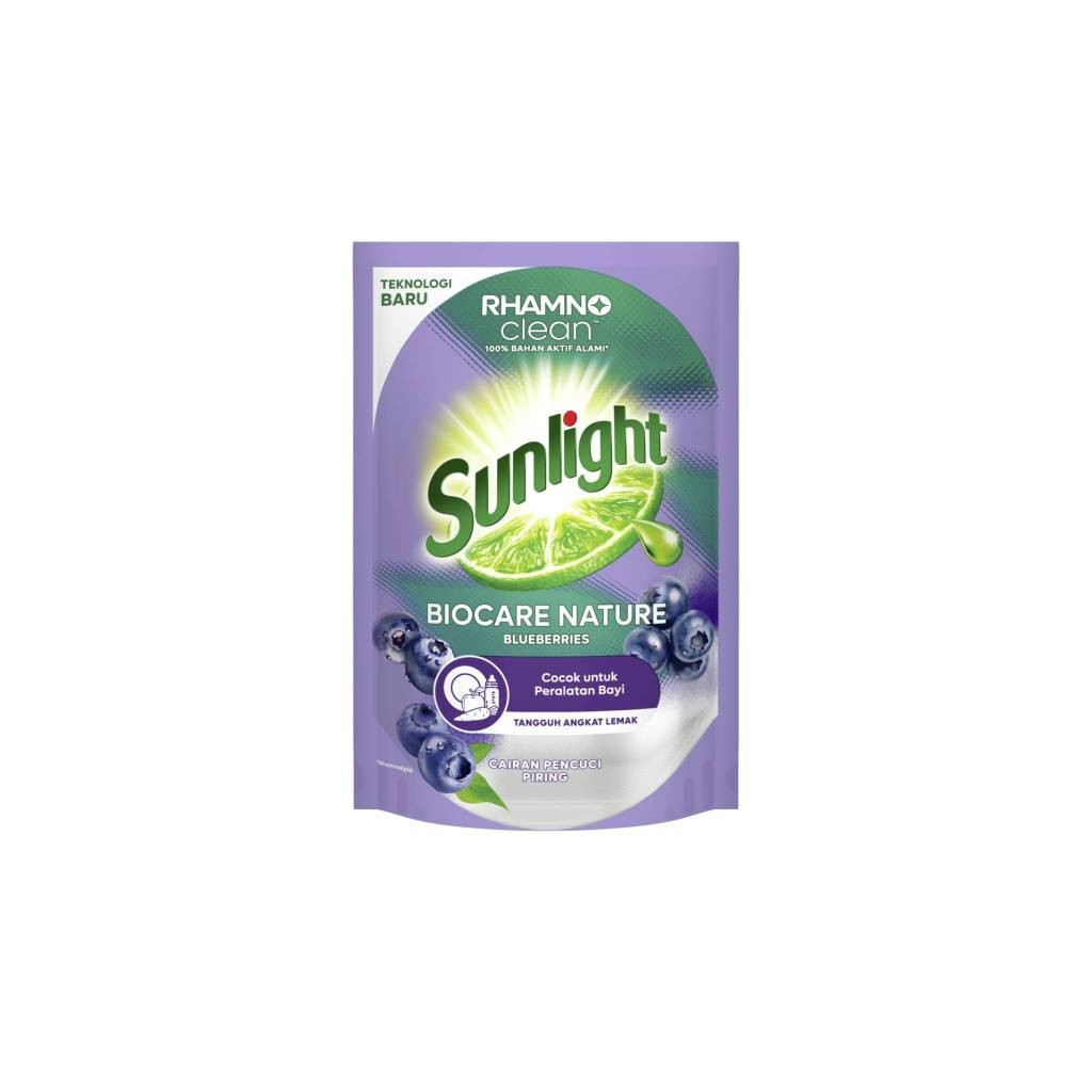 SUNLIGHT Dishwash Liquid Biocare Nature Extra Lembut Refill 600ML ...