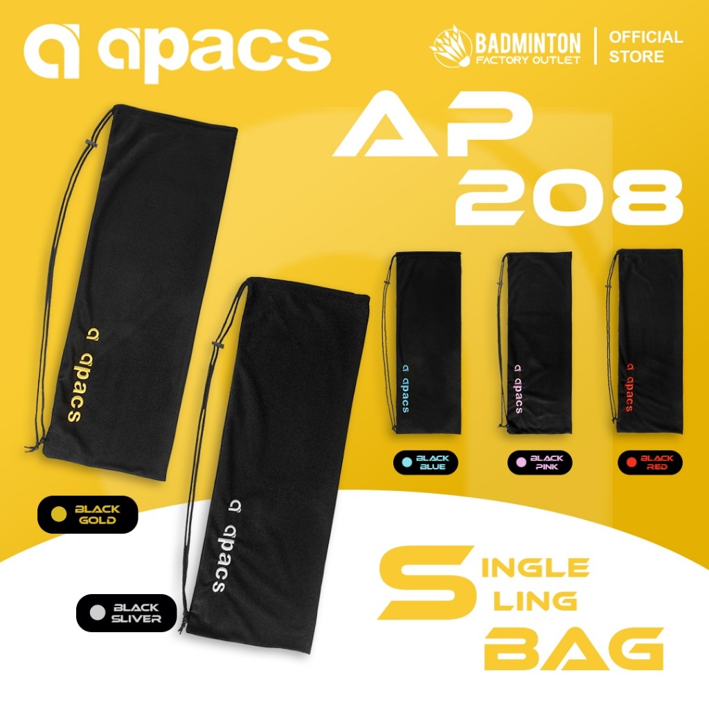 APACS Original Badminton Single Sling Cover Bag - AP 208 Racket Sling ...