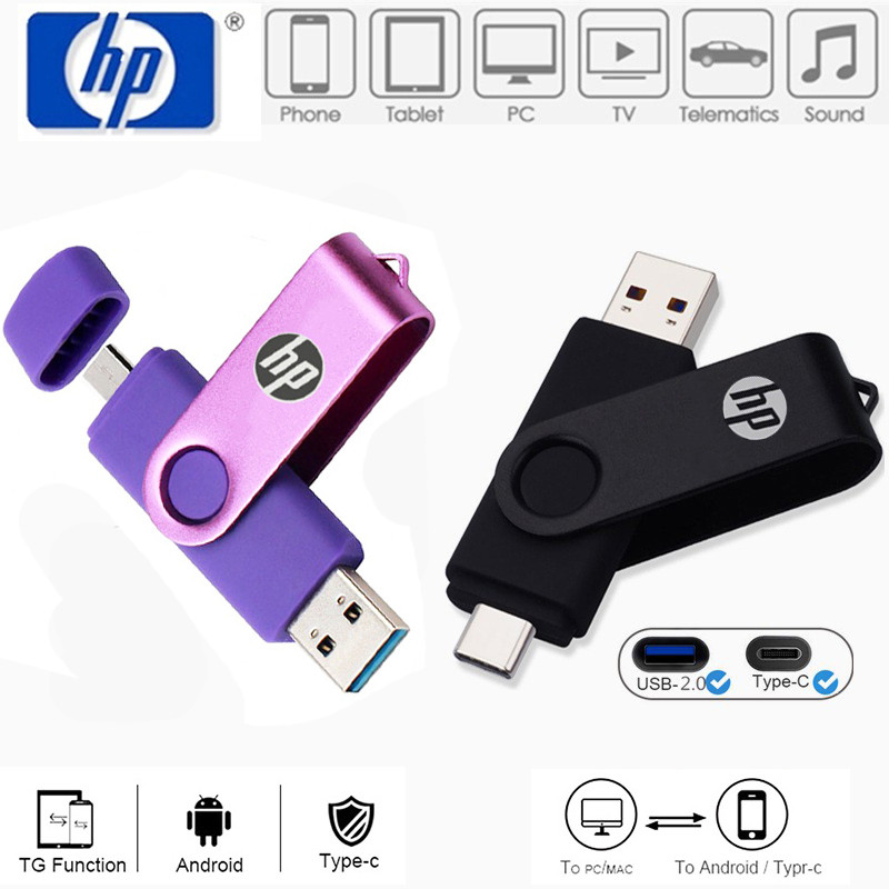 High Speed Type-c/Micro OTG Pen Drive 64GB 128GB 256GB 2TB USB 2.0 ...