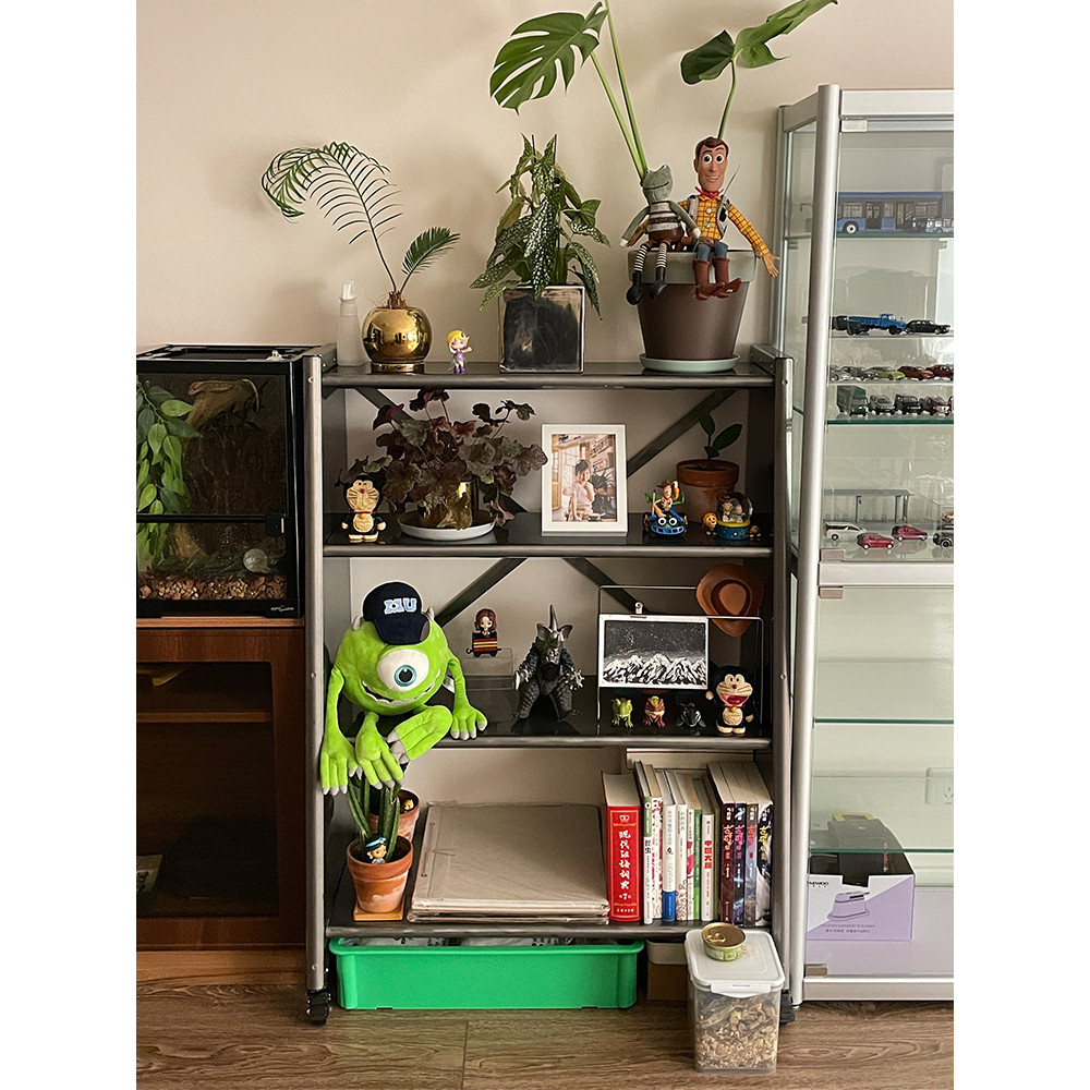 DULTON Logam Besi Seni Penyimpanan Rak Buku Rak Penyusun Studio ...