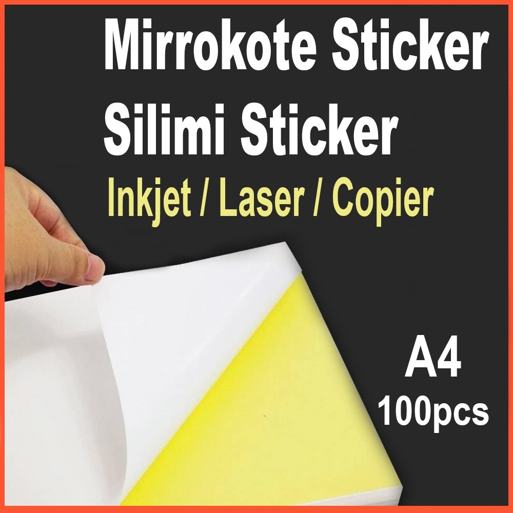 A4 Mirrorkote Glossy Sticker / A4 Simili Matte Sticker / A4 Waterproof ...