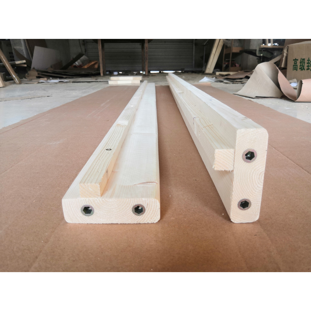 Sokongan Katil Rangka Katil Sisi Katil Kayu Pejal Rangka Naga Kayu Pine ...