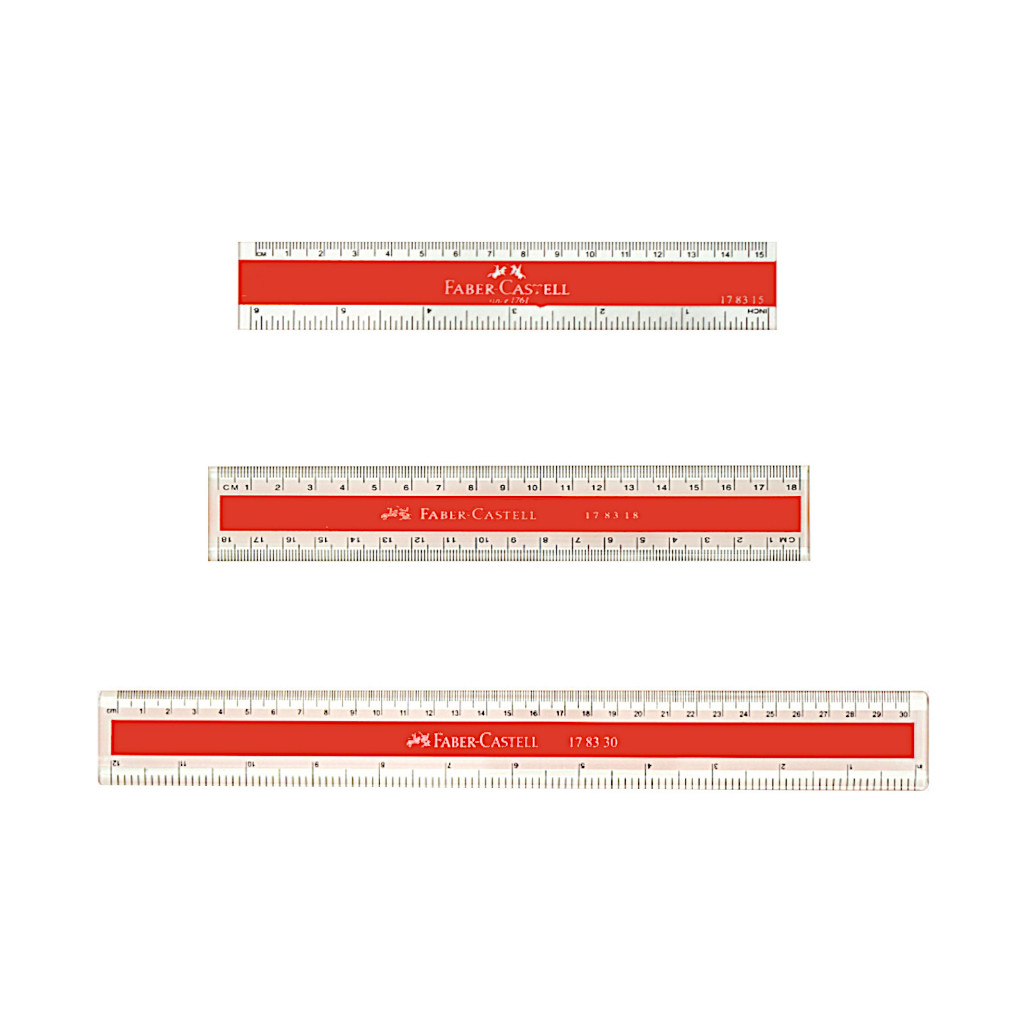 Faber Castell Plastic Ruler | Straight Rulers | Home Office School ...