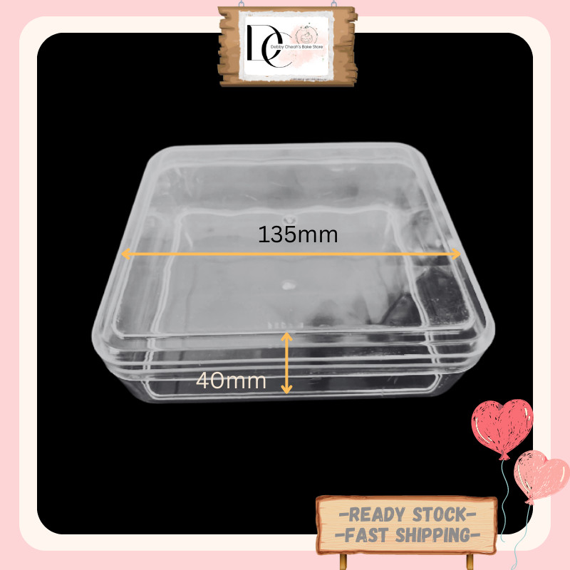 Square Plastic Container / Cookies Box / Biscuit /Chocolate Container ...