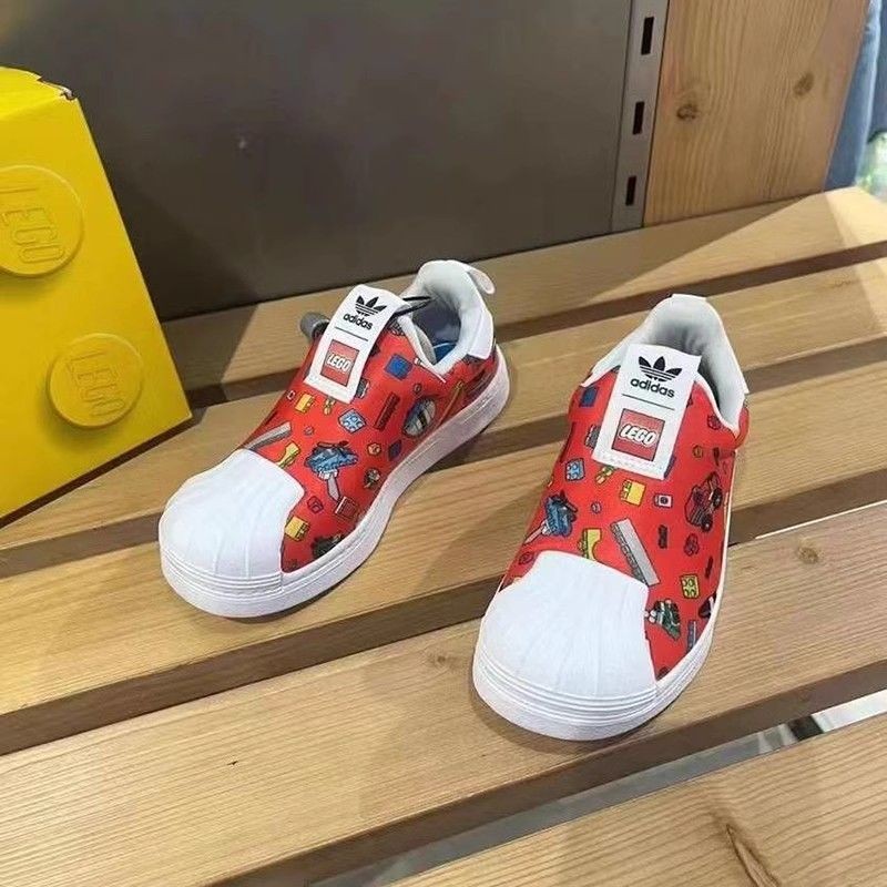 Genuine SUPERSTAR 360 Lego Building Blocks Joint Big Kids Sneakers ...