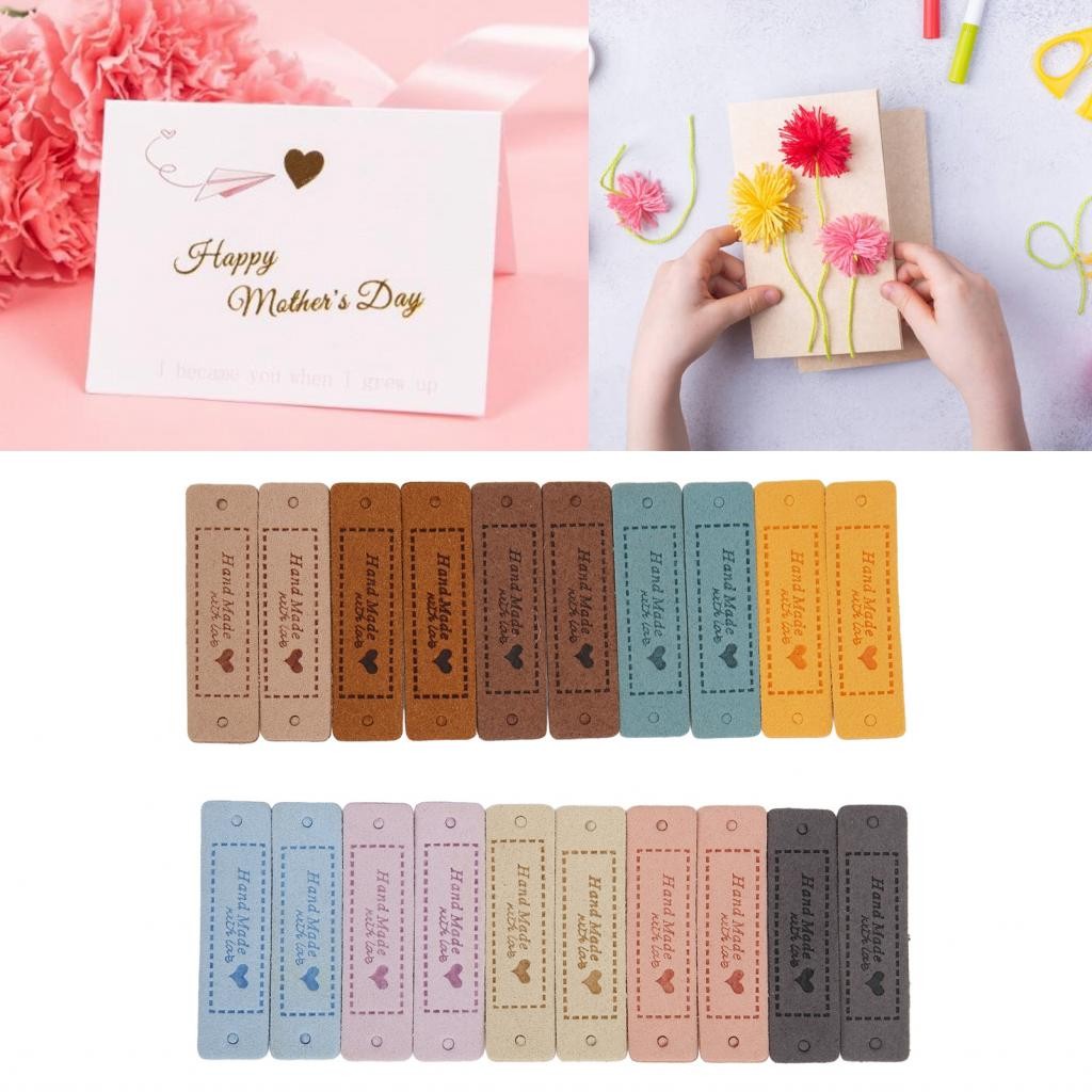 Dioo Hand Made Labels Durable Soft DIY Bag Label for Sewing Items Bags ...