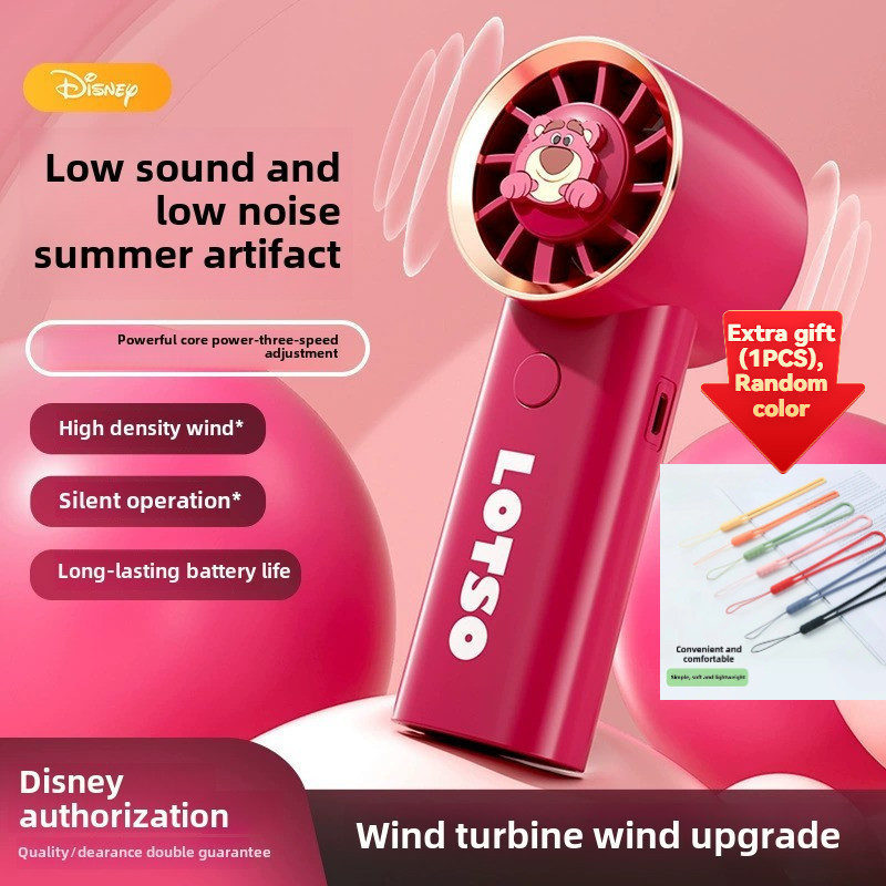 Holiday Gift Disney Fan Kipas Mini Lotso Fan Handheld Desktop Small Fan ...