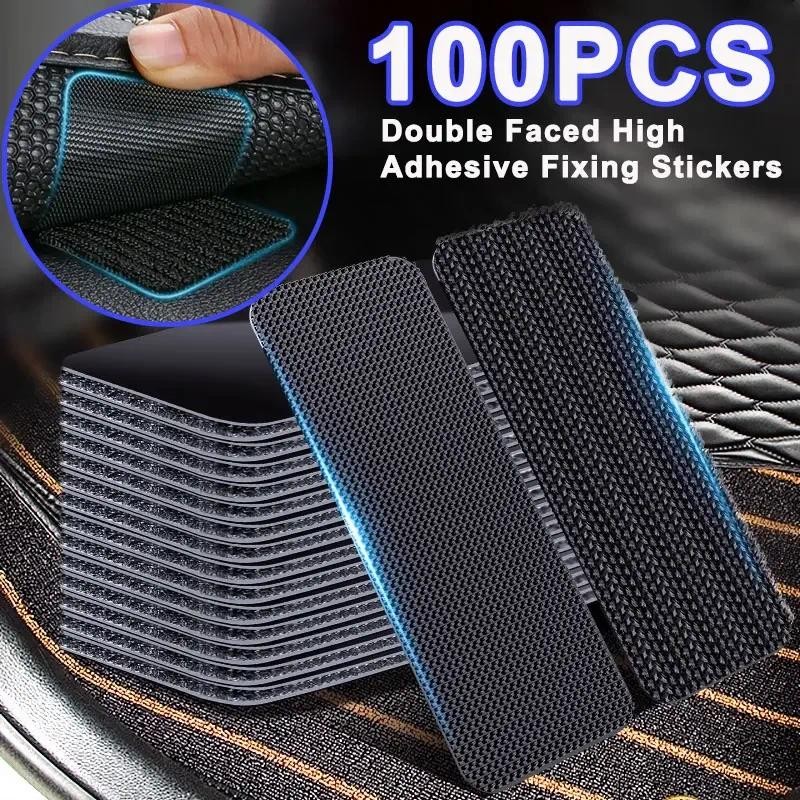 100Pcs Self-adhesive Carpet Fixing Stickers Double Faced Car Carpet ...