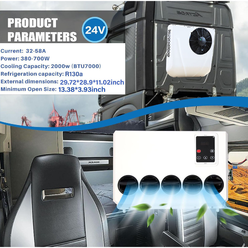 Special air conditioner for trucks and trucks Lori dual voltage vehicle ...