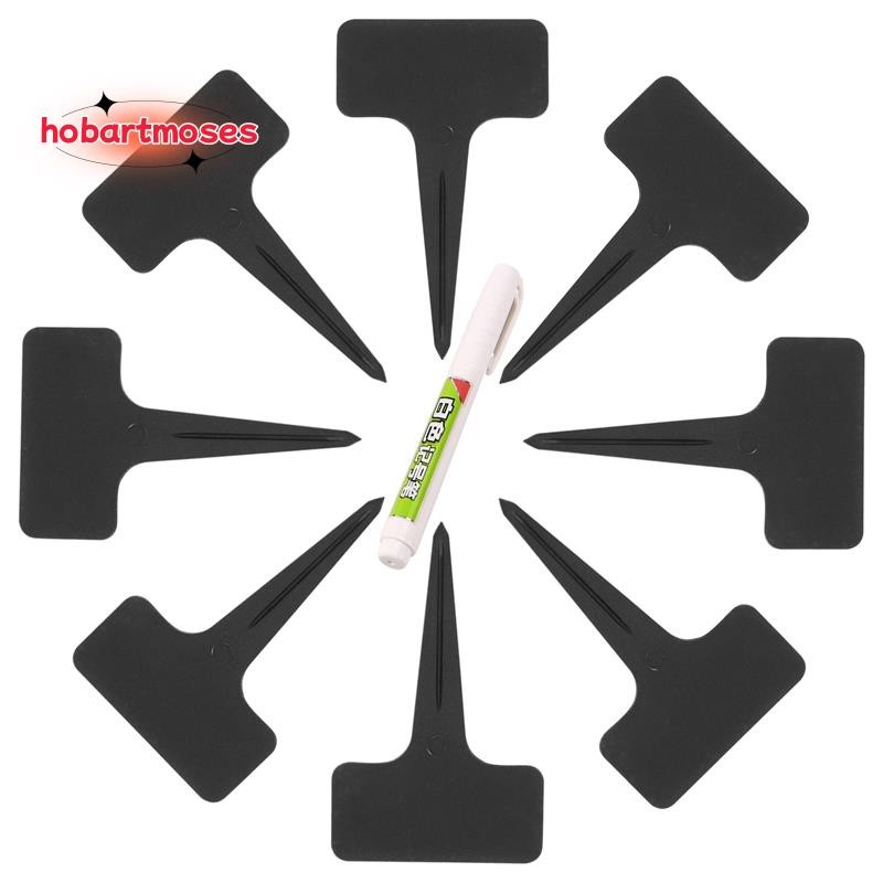 101Pcs/Set Black Plant Labels Water T-Types Plant Tag Reusable Nursery ...