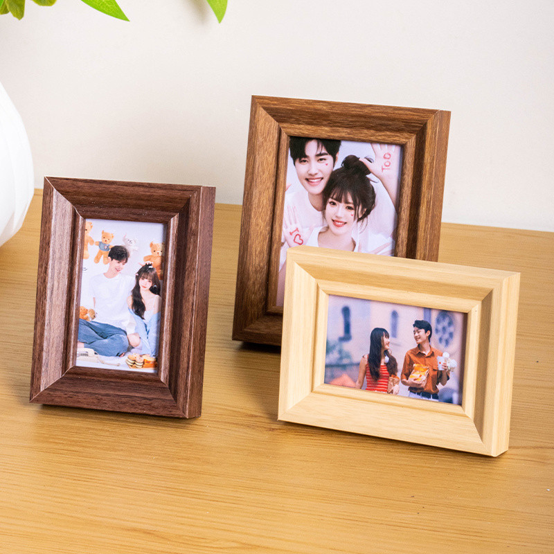 [Bingkai Foto] Bingkai Foto Kecil Kayu Pepejal Mini 3 Inci 4 Inci 6 ...