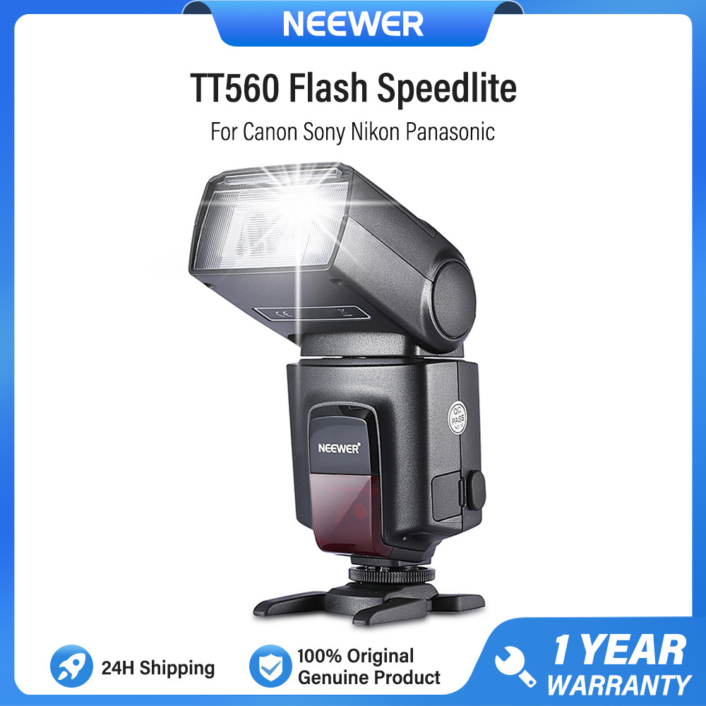 Neewer TT560 Flash Speedlite for Canon Sony Nikon Panasonic Olympus ...
