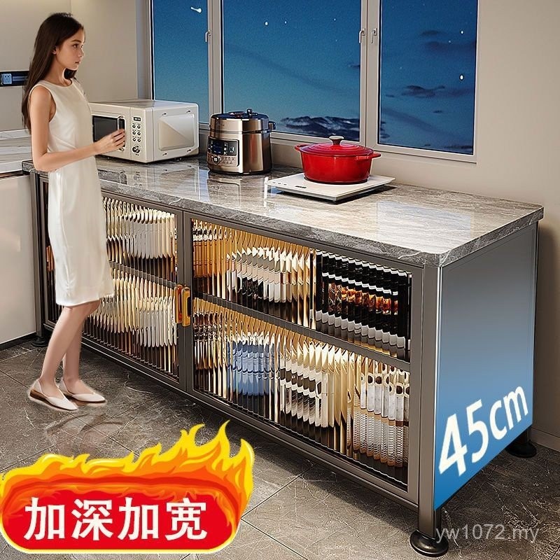 Cabinet Locker Floor-standing Storage Wall Storage Rack Microwave Oven ...