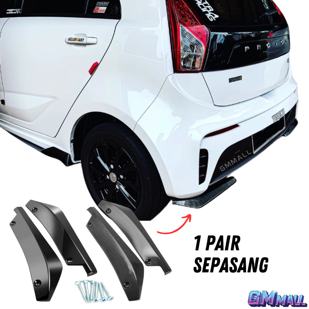 PROTON IRIZ Front Rear Corner Bumper Lip Skirting Diffuser Splitter ...
