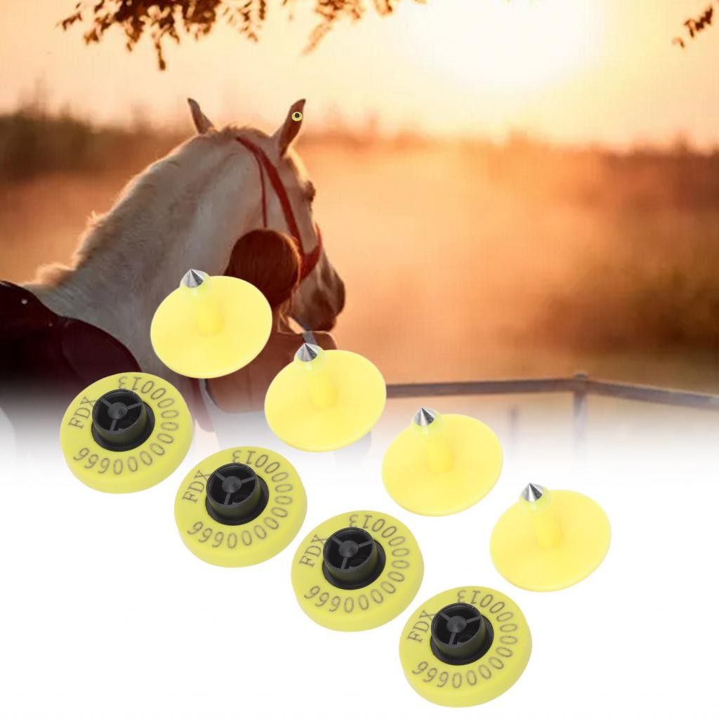 Punkstyle 100 PCS Livestock Ear Tags Electronic Identification TPU ...