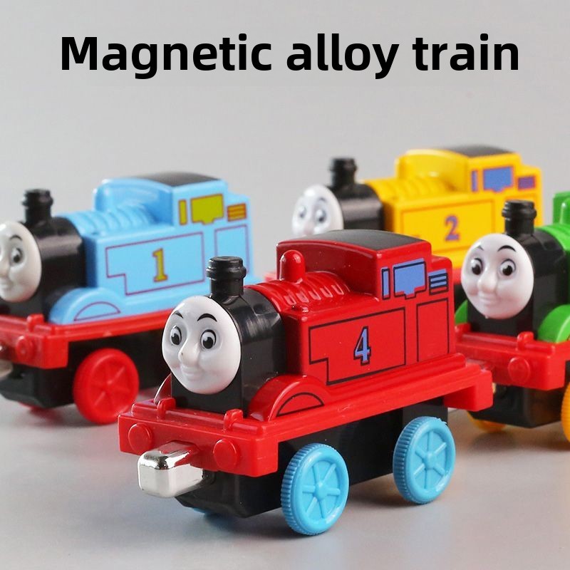 2025 Best-Selling Children's Magnetic Alloy Locomotive Boy Baby Pull ...