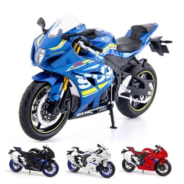 Diecast Suzuki 1:12 Superbike GSX-R1000R Classic Motorcycle Static ...