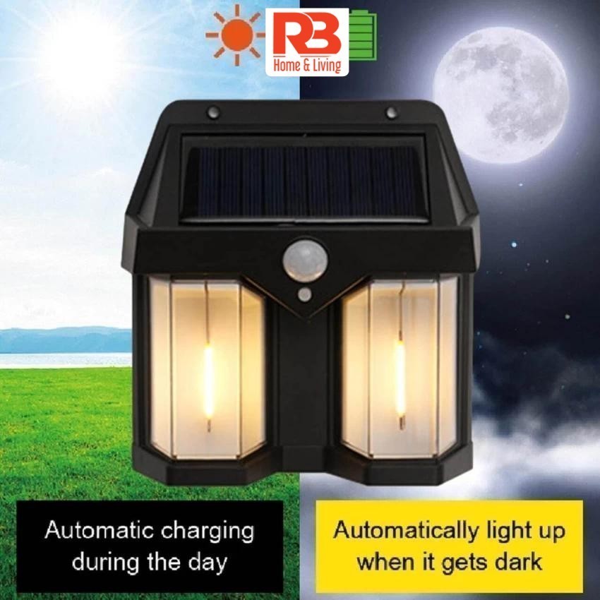 Solar Sensor Wall Light LED Outdoor Lighting Waterproof Wall Lamp ...