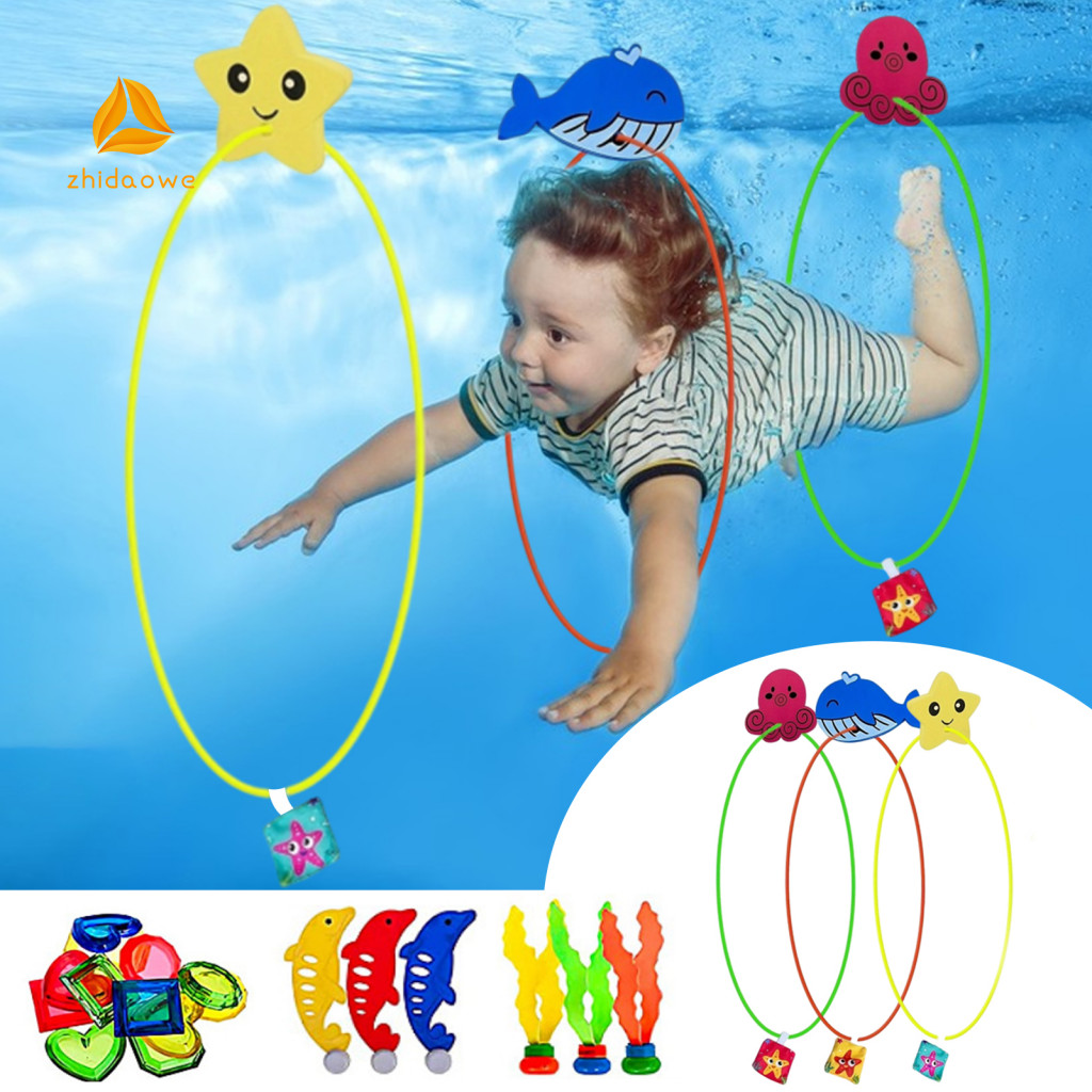 zhidaowe Pool Diving Toy Set Seaweed Pool Toys Fun Underwater Dive Toy ...