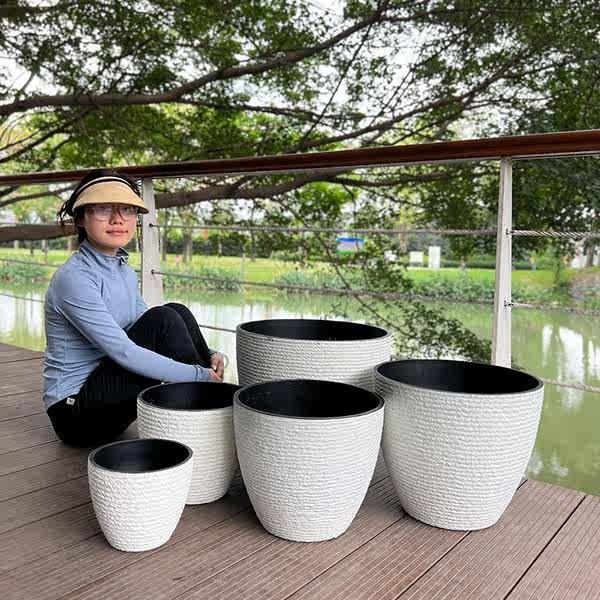 pasu bunga hiasan pasu bunga hiasan meja Nordic plastik mudah resin ...