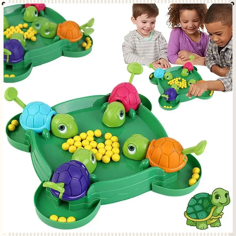 Board Game Kids Turtle Hungry Eat Beans Toy Children Puzzle Interactive ...