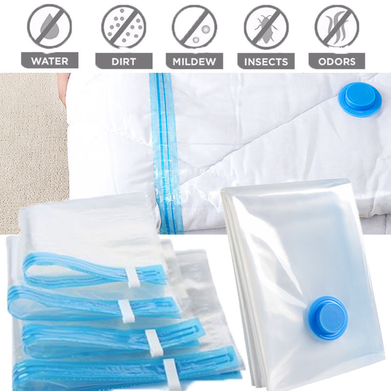 Ready Stock Vacuum Bag Travel Clothes Storage Organizer Space Saving ...