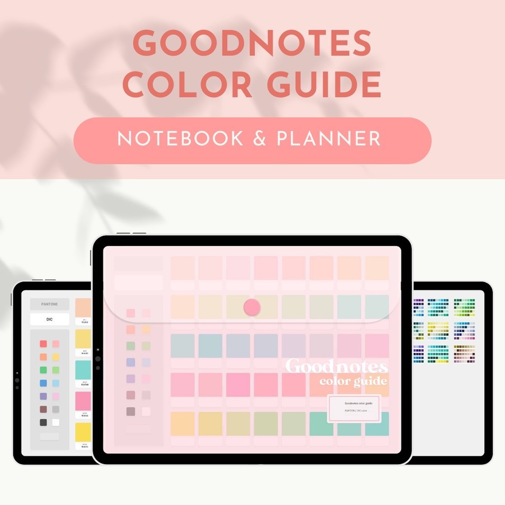 Digital Notebook & Planner Color Guide Swatches Minimal | PDF ...