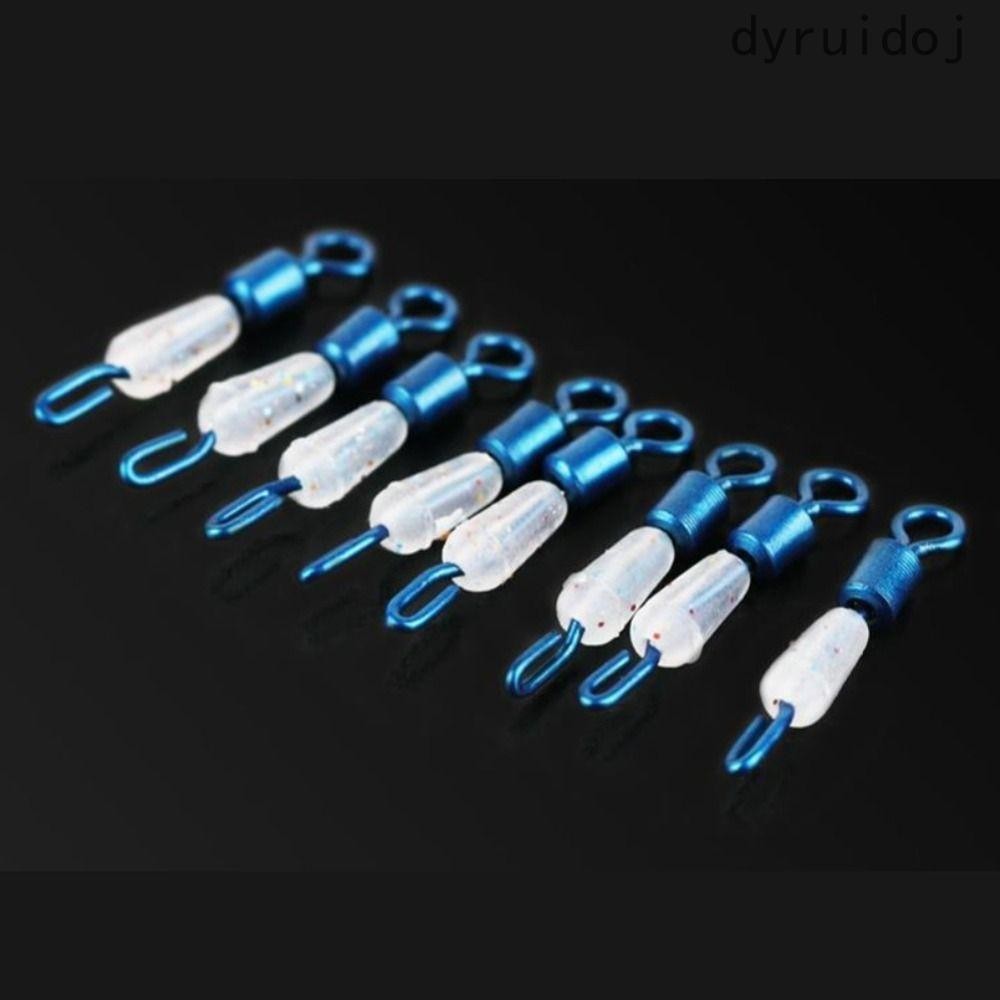 DYRUIDOJ 50PCS Sub-Line Clamp Connector, 8 Shape Swivel Fishing Line ...