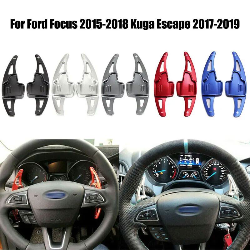 2Pcs Aluminium Steering Wheel Shift Paddle Shifter Extension Car ...
