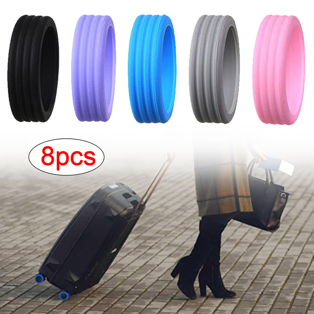 2024 New Luggage Wheels Protector Silicone Wheels Caster Shoe Trolley ...
