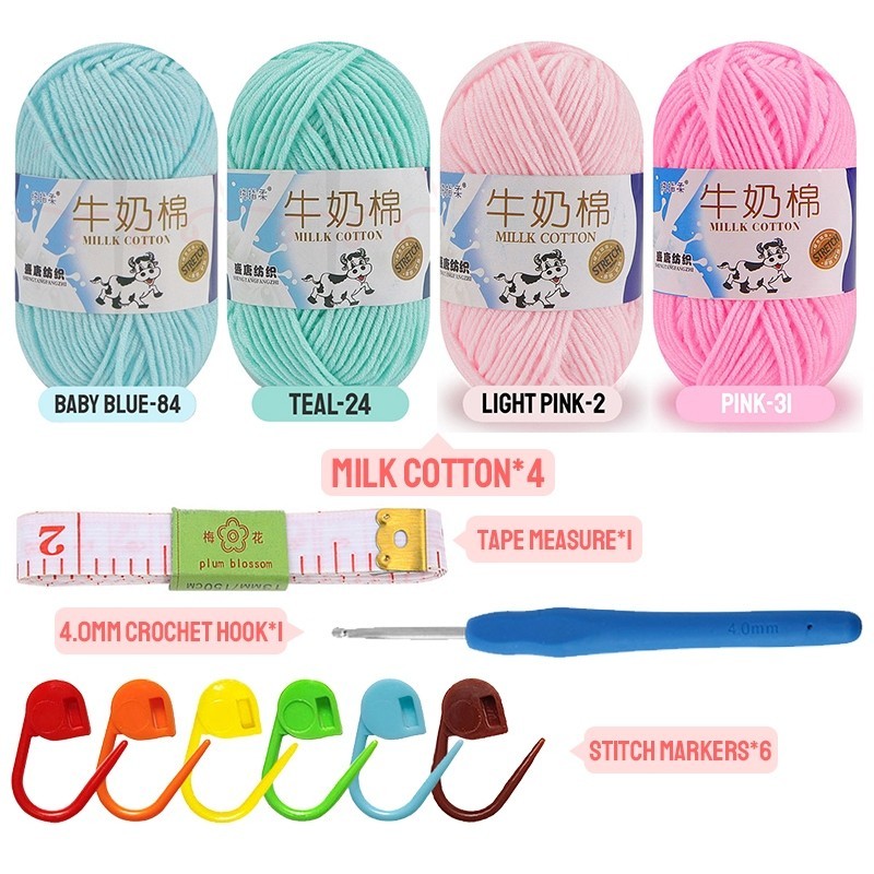 【2025 New】5-layer beginner crochet kit adult knitting starter kit adult ...