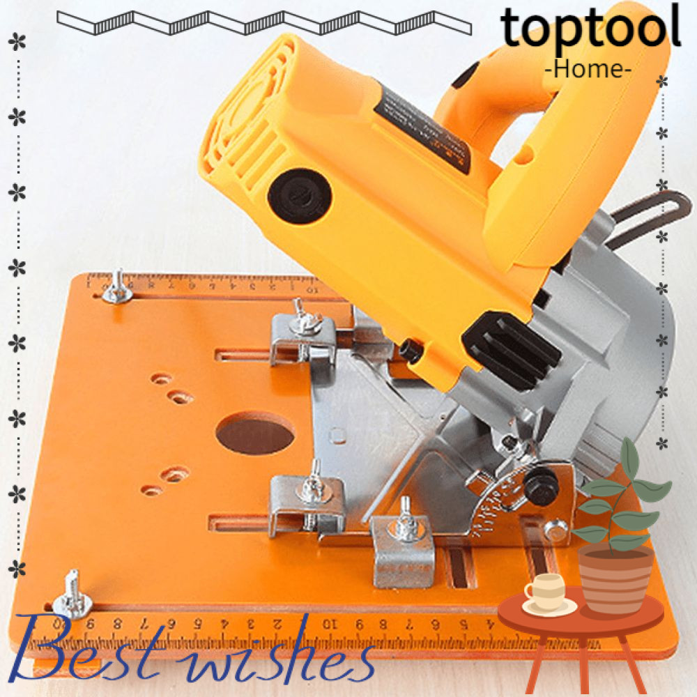 TOPTOOL Circular Saw Trimmer Base Plate, Cutting|Base Plate 90° Flat Cutting Saw Guide Plate ...