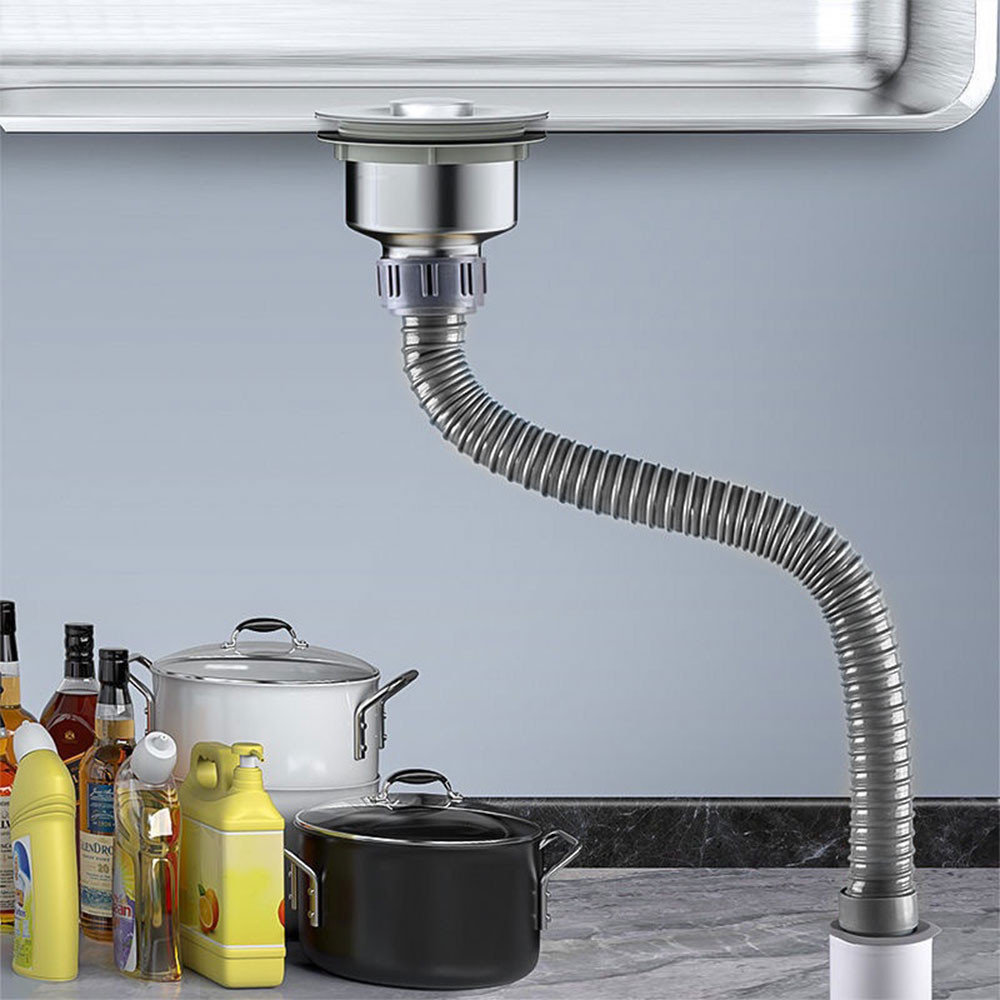 Kitchen sink drain pipe plastic sink drain pipe extension extension ...