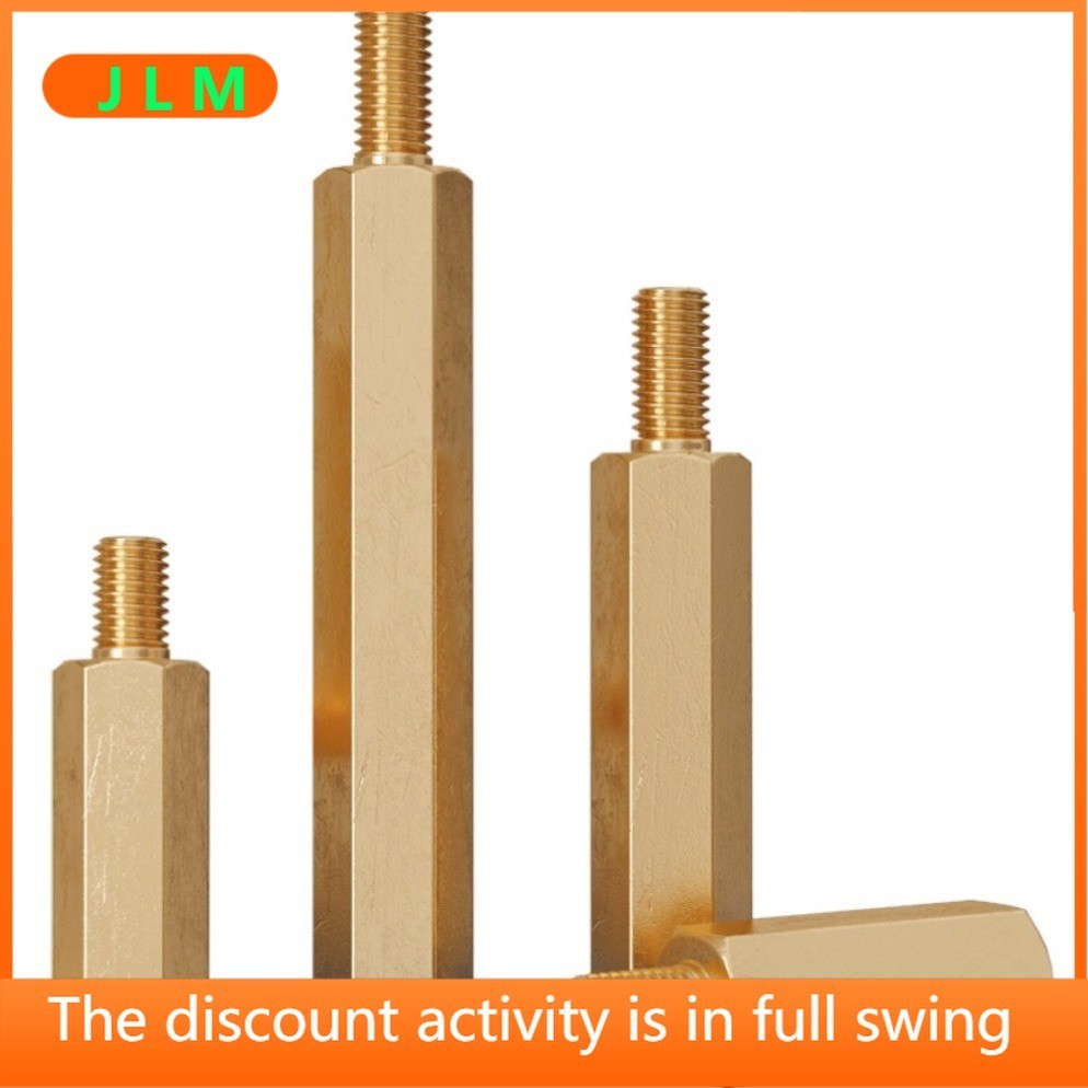 ((JLMN) Chassis Support Stud Screw M4M5M6 Single-Head Hexagonal Copper ...