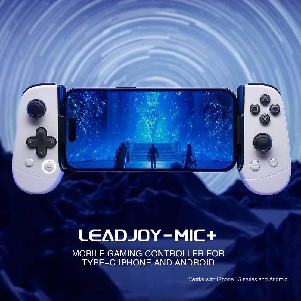 LEADJOY M1C+ Mobile Phone Gamepad Gaming Controller for iPhone 15 ...