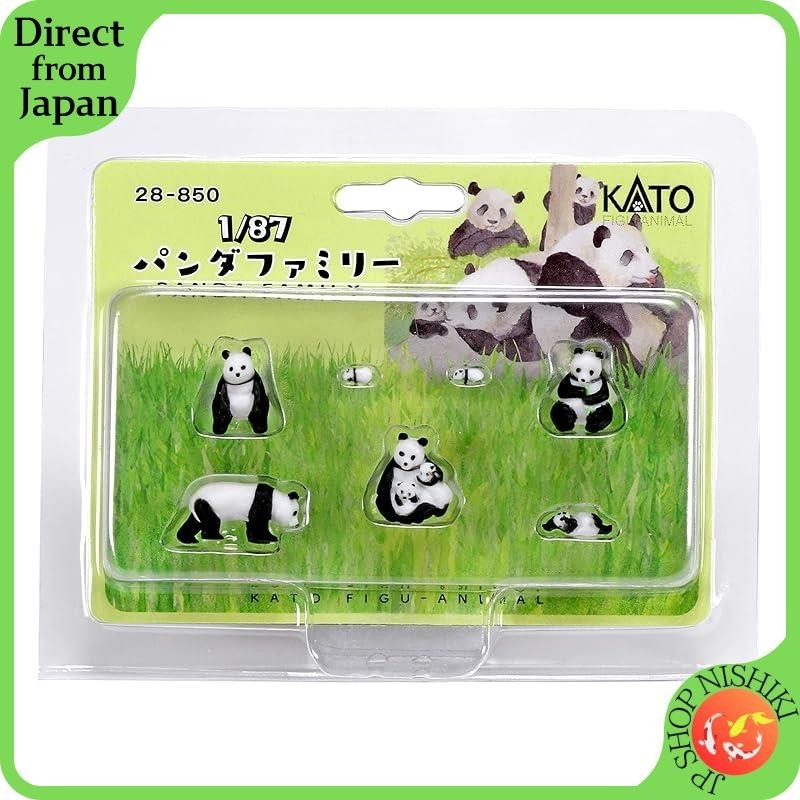 KATO Figure Animals Series 1/87 Panda Family Set of 7 28-850 Diorama ...
