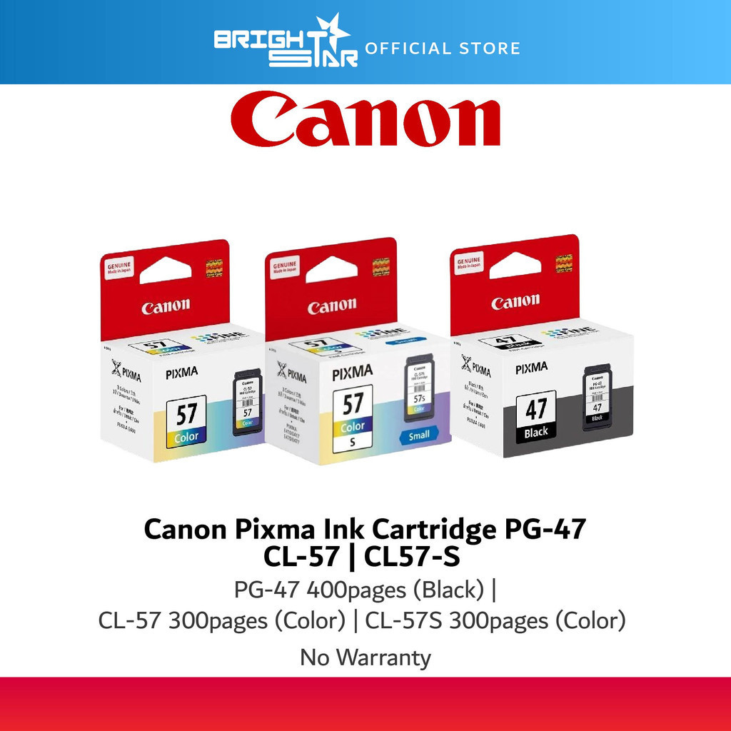 CANON Pixma Ink Cartridge E410/E470 (PG-47/CL-57/CL-57S) | Shopee Malaysia
