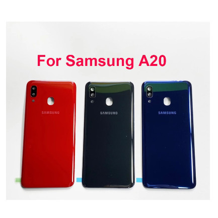 For Samsung Galaxy A20 Back Battery Cover Housing Frame Replacement ...
